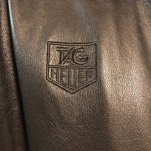 Tag Heuer | Jackets & Coats | Rare Tag Heuer Grand Prix Leather Jacket ...